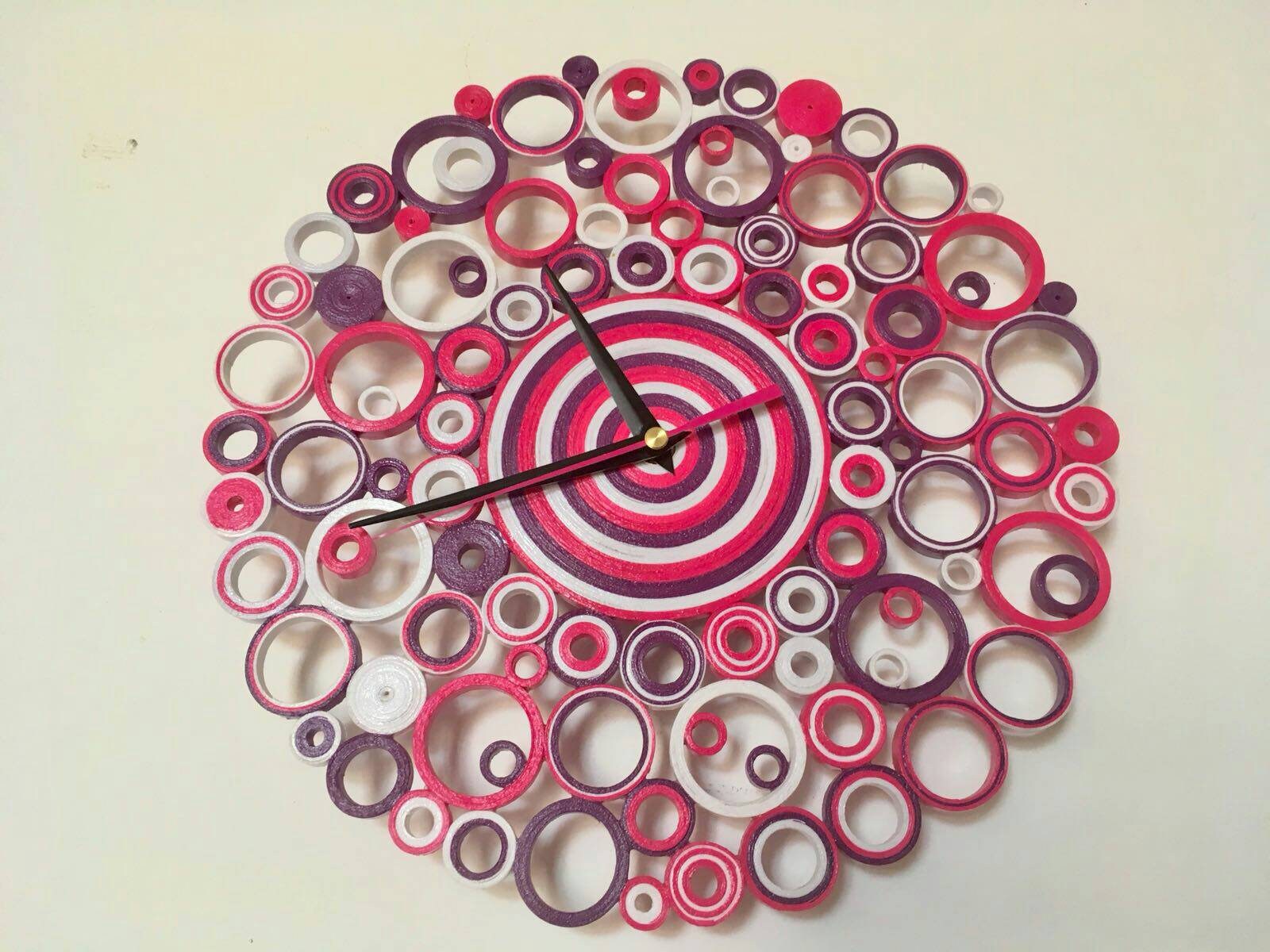 Unique Wall Clock Paper Clock First Anniversary Gift No | Etsy