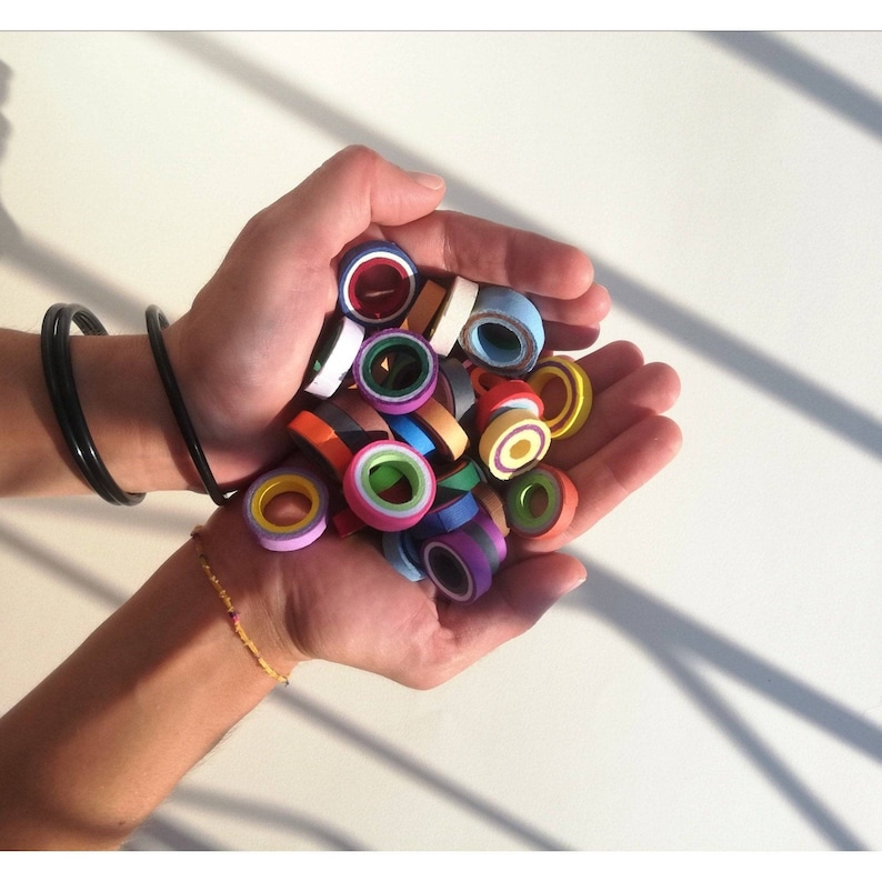 Wall Clock Paper Clock Colorful Clock Custom Clock for | Etsy