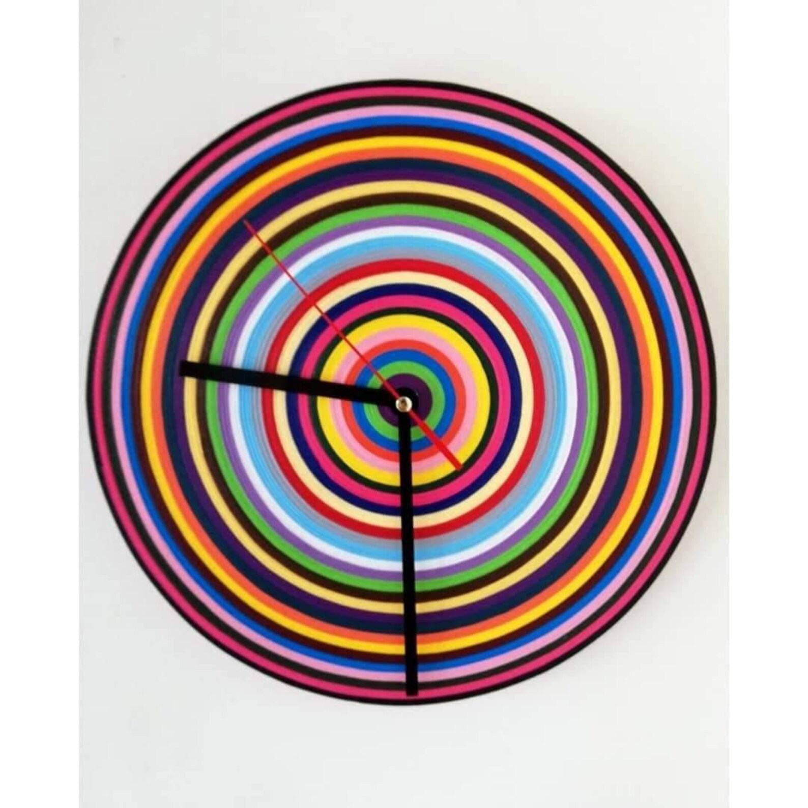 Wall Clock Colorful Clock Paper Clock Unique Wall Clock - Etsy