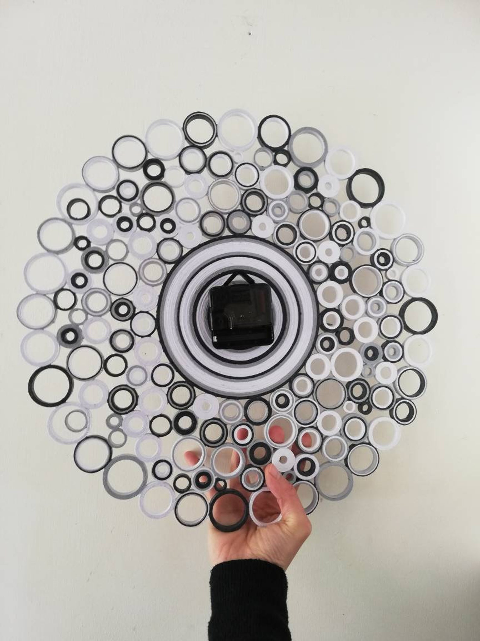 Unique Wall Clocks Large Wall Clock Paper Clock Bedroom | Etsy