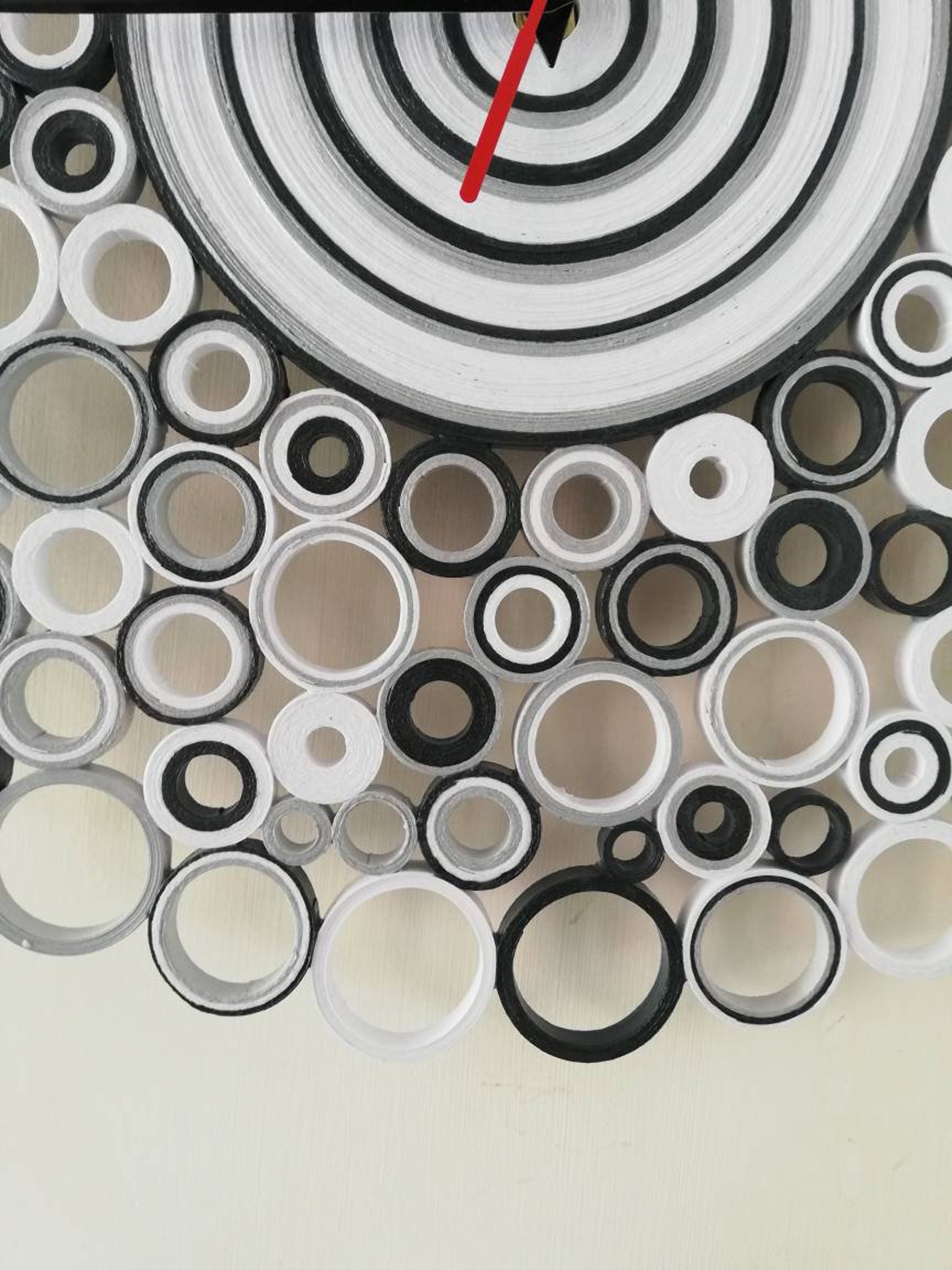 Unique Wall Clocks Large Wall Clock Paper Clock Bedroom | Etsy