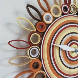 Wall Clock, Paper Clock, Anniversary Paper Gift, Unique Wall Clock ...