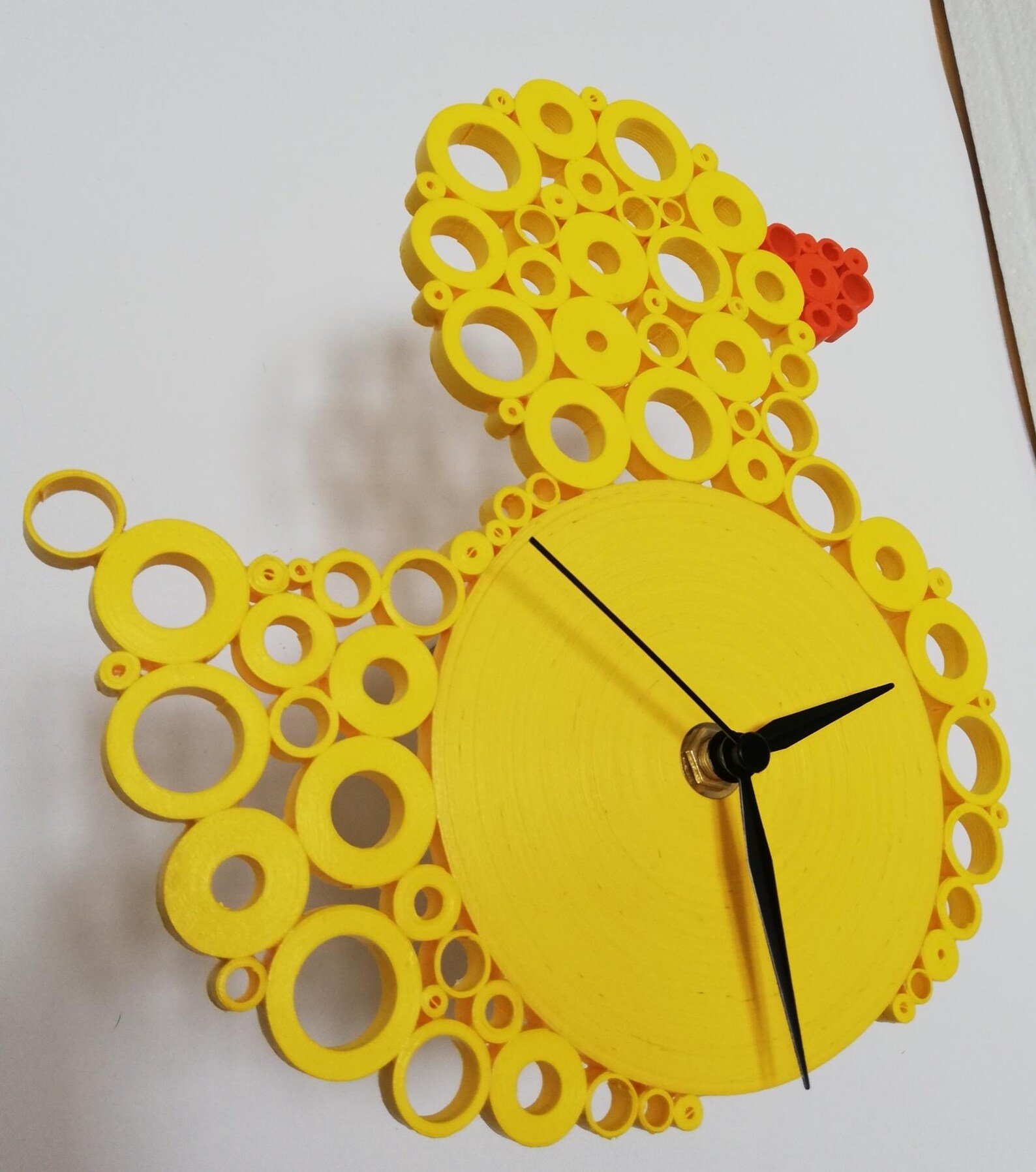 Wall Clock, Ducky Clock, Paper Clock, Kids Room Clock, Kids Room Gift ...