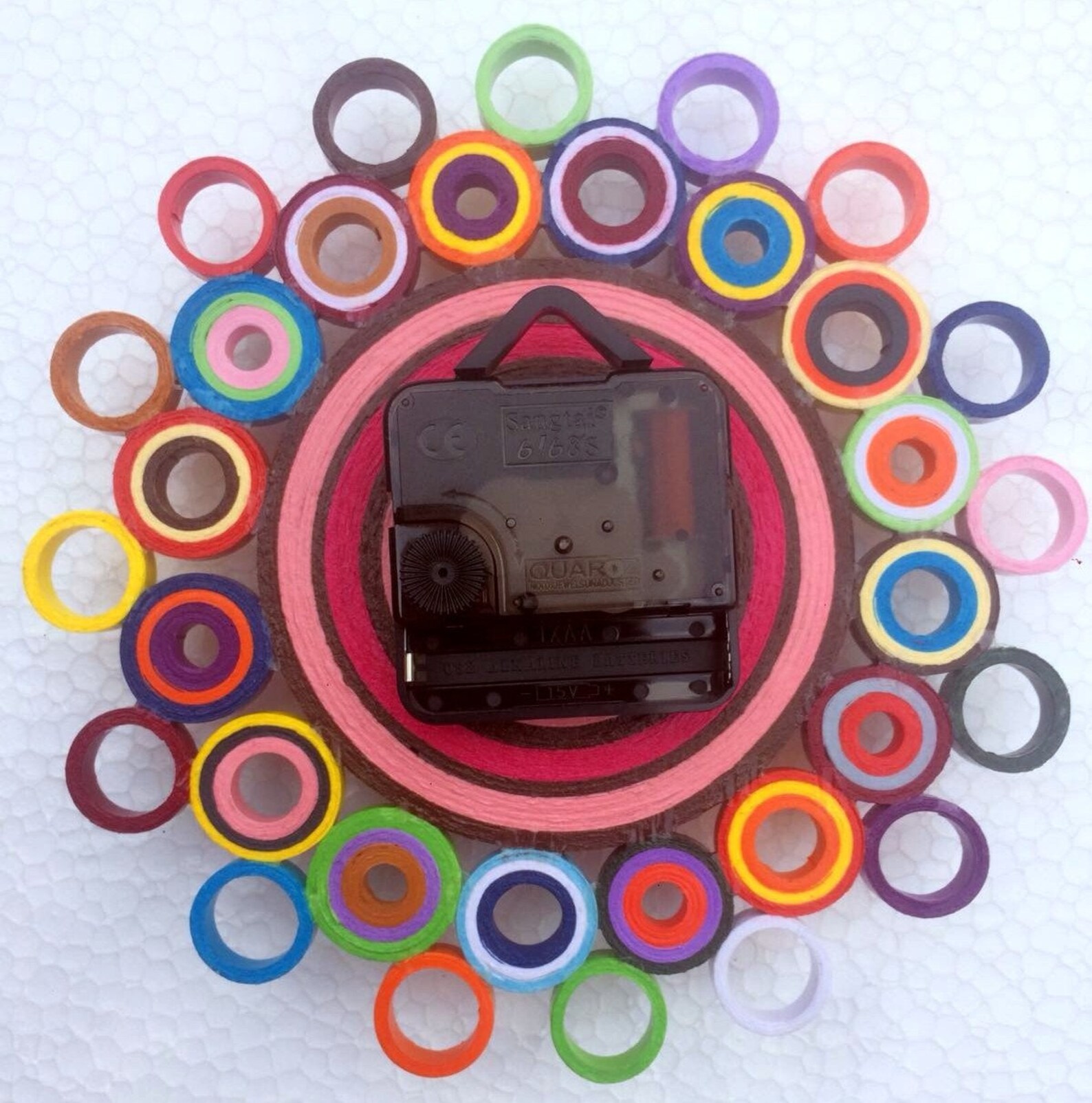 Small Wall Clock Paper Clock Housewarming Gift No Ticking - Etsy