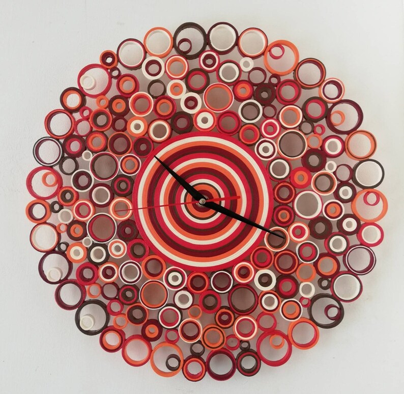Unique Wall Clocks Large Wall Clock Paper Clock Bedroom - Etsy