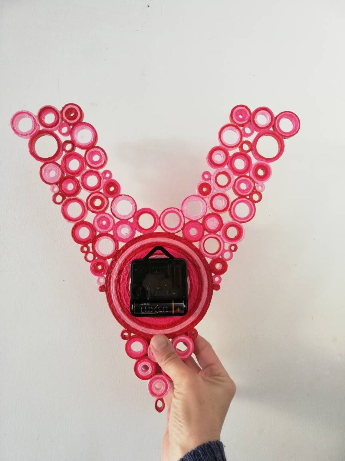 Monogram Clock Paper Clock Letter V Ornament Letter Paper - Etsy