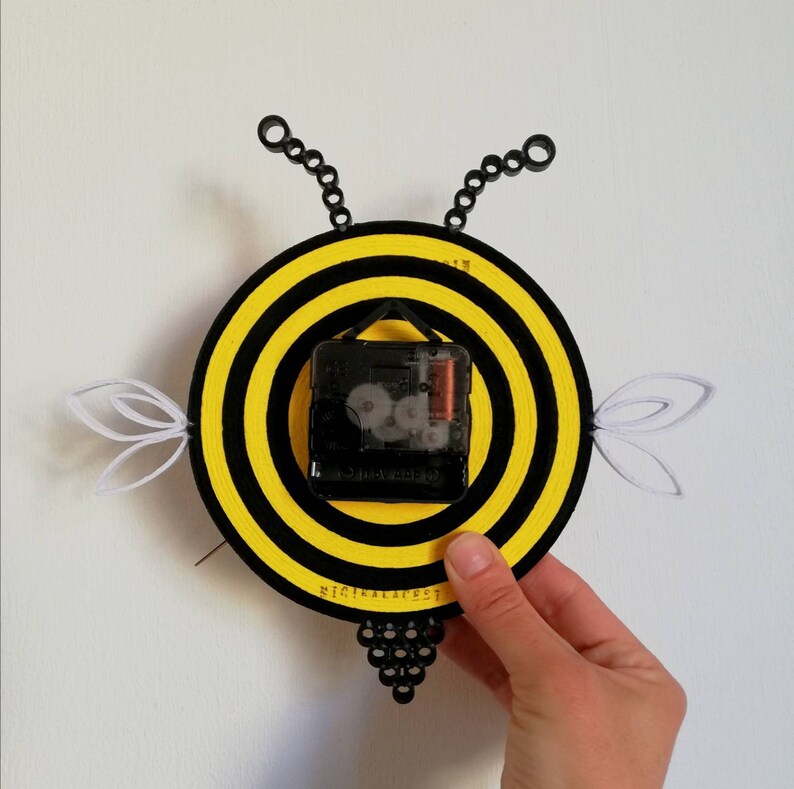 Bee Clock Paper Clock Bee Decor for Home Bee Clocks Bumble - Etsy
