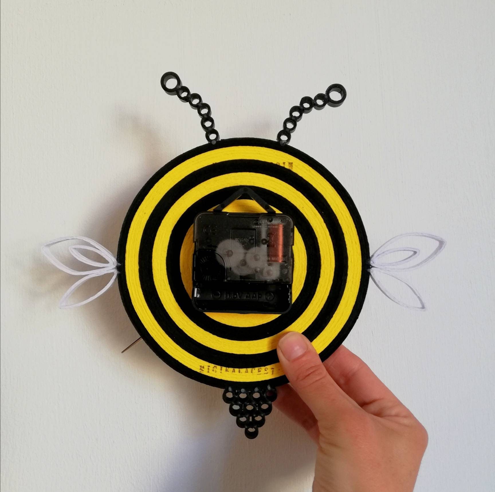 Bee Clock Paper Clock Bee Decor for Home Bee Clocks Bumble - Etsy
