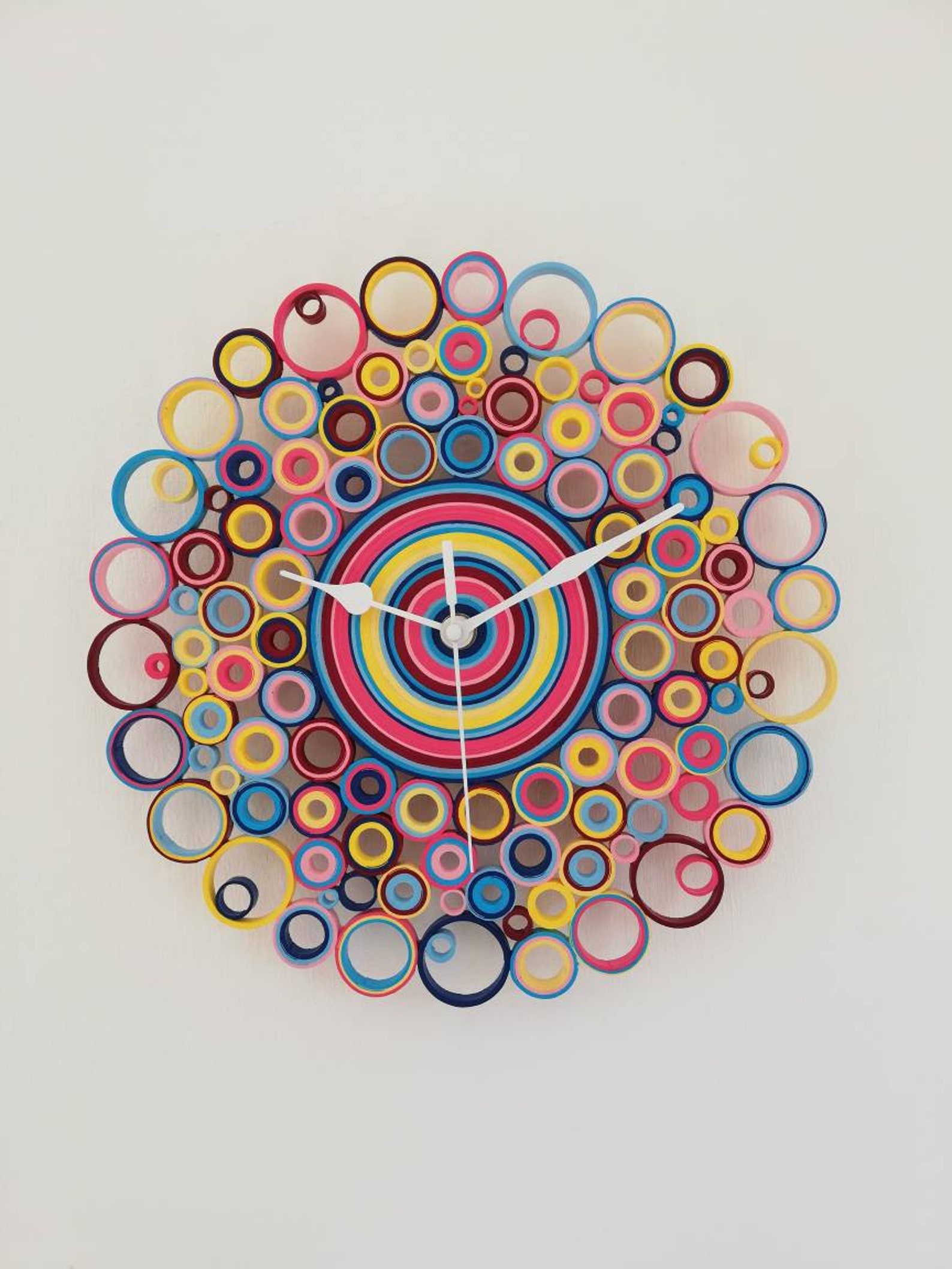 Wall Clock 1st Anniversary Gift Paper Clock Paper Art - Etsy