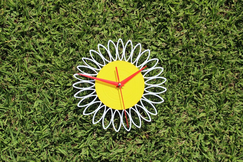 Wall Clock Daisy Clock Paper Clock Daisy Design First - Etsy