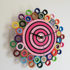 Small Wall Clock, Paper Clock, Housewarming Gift, No Ticking Clock ...