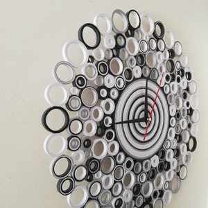 Unique Wall Clocks, Large Wall Clock, Paper Clock, Bedroom Decor ...