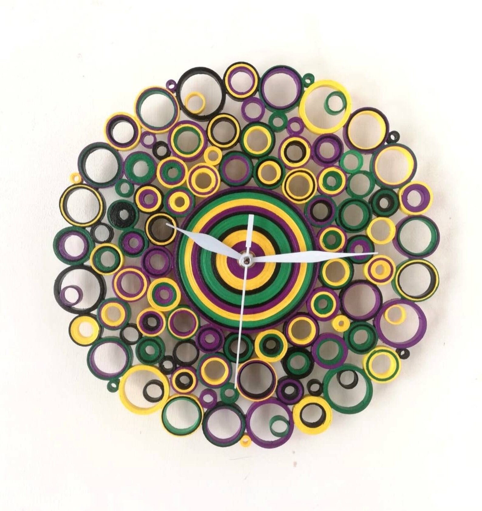 Wall Clock Paper Clock Unique Wall Decor Unusual Wall - Etsy