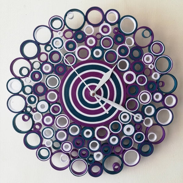 Purple Clock - Etsy