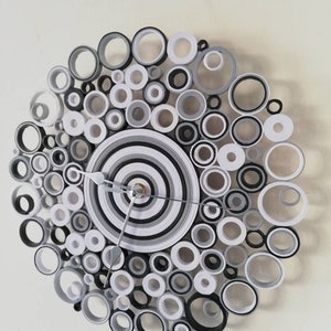 Unique Wall Clocks, Large Wall Clock, Paper Clock, Bedroom Decor ...