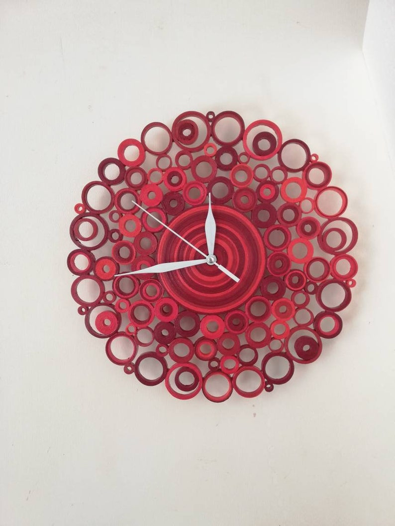 Unique Wall Clocks Large Wall Clock Paper Clock Bedroom - Etsy
