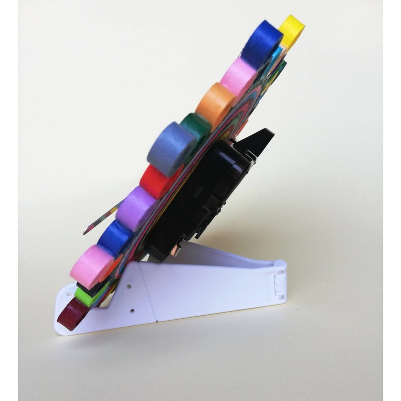 Table Clock Colorful Clock Paper Clock Unique Office Desk - Etsy