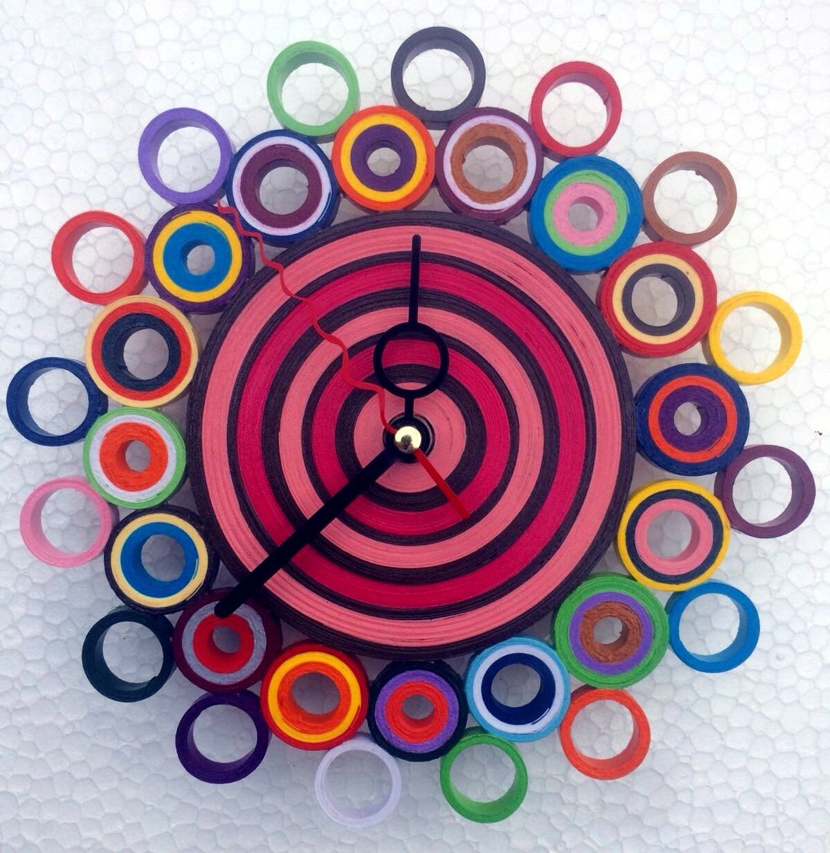 Small Wall Clock Paper Clock Housewarming Gift No Ticking - Etsy