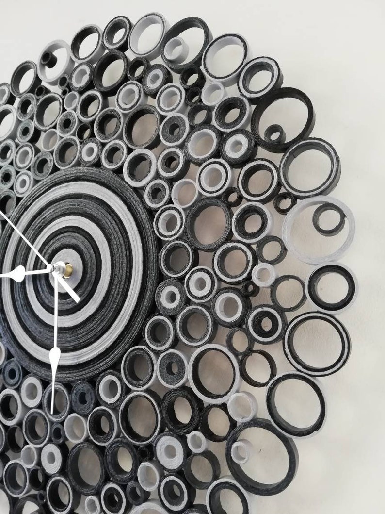 Unique Wall Clock Paper Clock Anniversary Gift Modern | Etsy