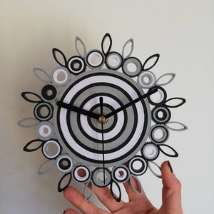 Small Clocks for Wall, Paper Clock, First Anniversary Gift ...