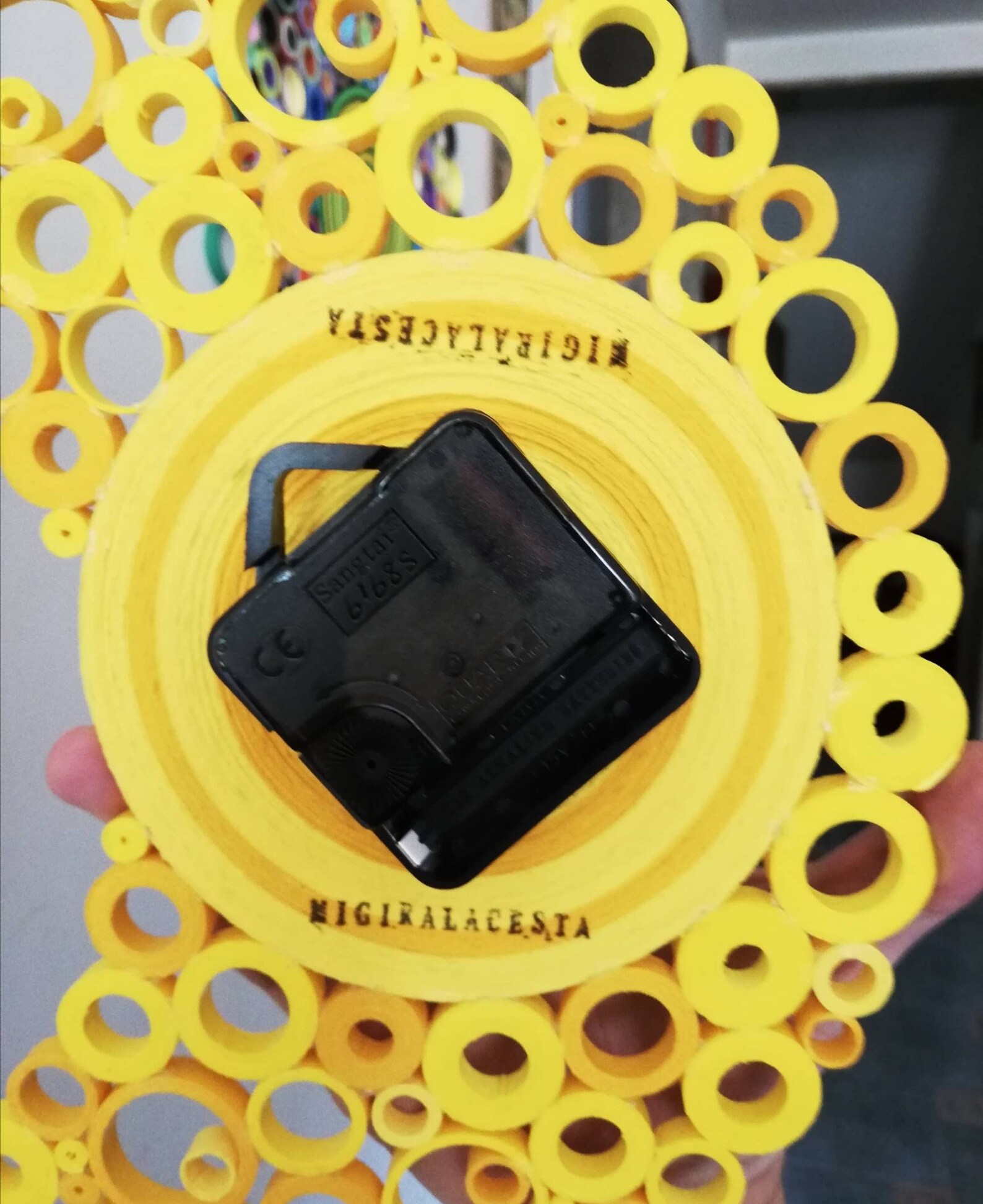 Moon Clock Paper Clock Half Moon Decor Clock for Wall - Etsy