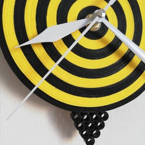 Bee Clock, Paper Clock, Bee Decor for Home, Bee Clocks, Bumble Bees Decor, Bumble Bee Decor for ...