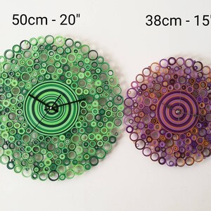 Large Wall Clock, Paper Clock, Colorful Clock, 20 Inch Clock, First ...