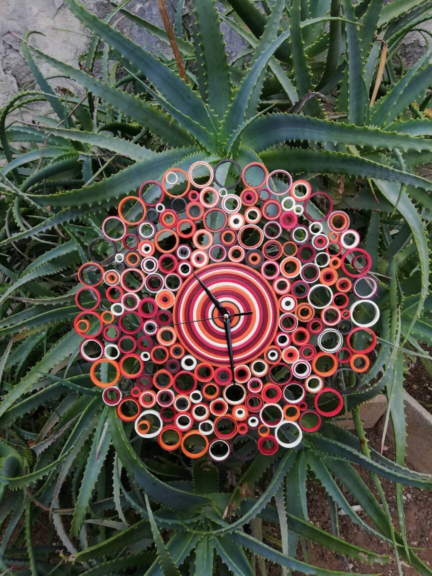 Unique Wall Clocks Large wall clock Paper Clock Bedroom | Etsy