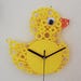 Wall Clock, Ducky Clock, Paper Clock, Kids Room Clock, Kids Room Gift ...