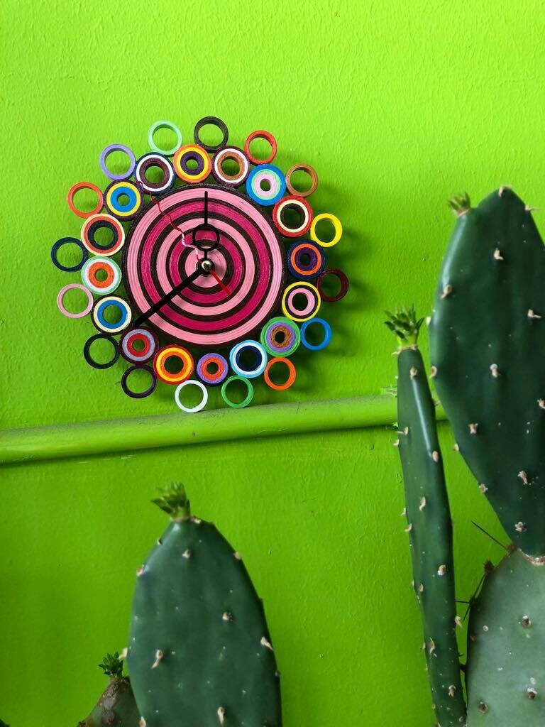 Small Wall Clock Paper Clock Housewarming Gift No Ticking - Etsy