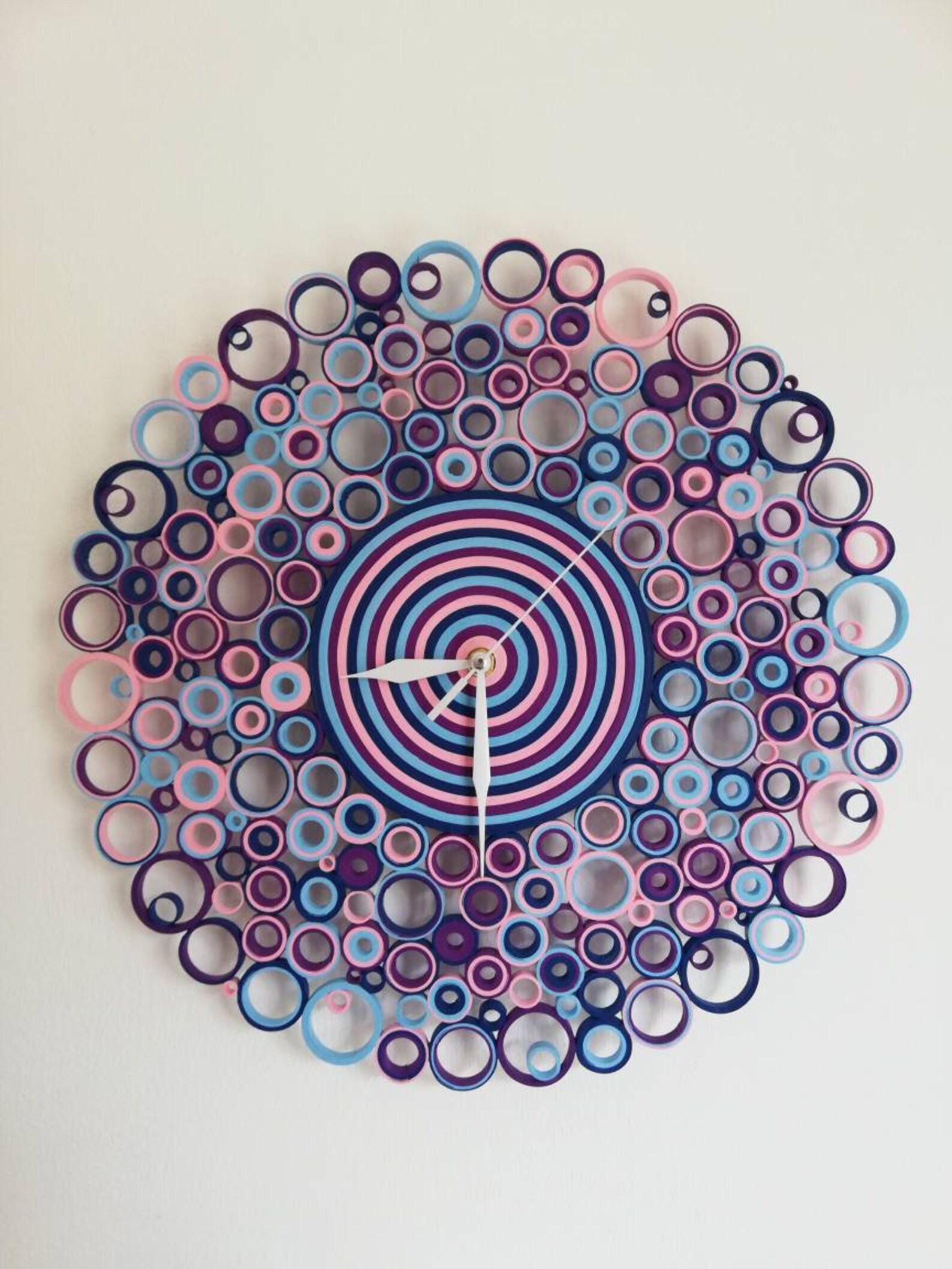 Wall Clock Paper Clock Unique Wall Clocks Living Room - Etsy