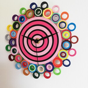 Small Wall Clock, Paper Clock, Housewarming Gift, No Ticking Clock ...