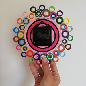 Small Wall Clock, Paper Clock, Housewarming Gift, No Ticking Clock ...