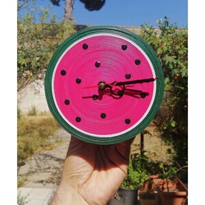 Table Clock, Watermelon Clock, Paper Clock, Desk Clock, Watermelon ...