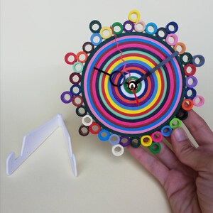 Table Clock, Colorful Clock, Paper Clock, Unique Office Desk ...