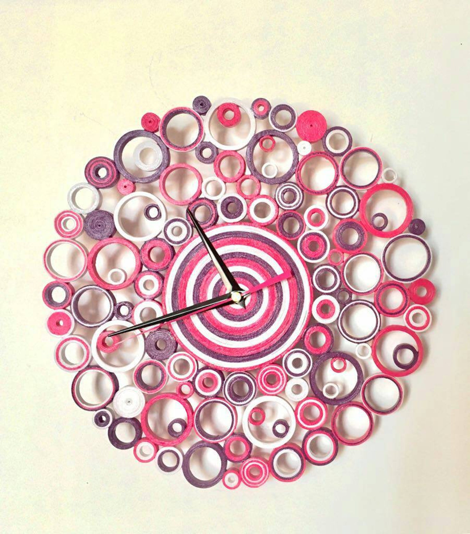 Unique Wall Clock Paper Clock First Anniversary Gift No | Etsy