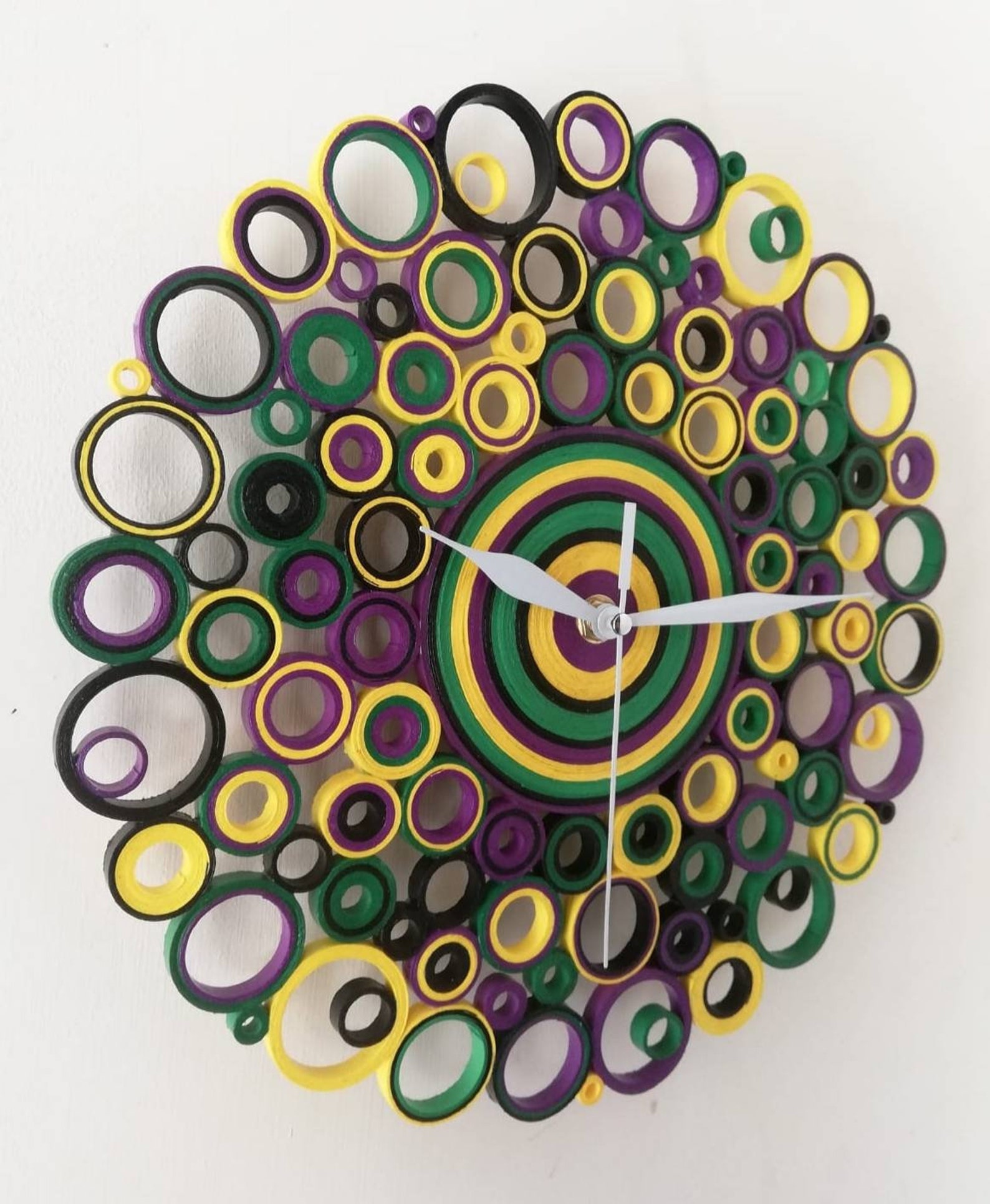 Wall Clock Paper Clock Unique Wall Decor Unusual Wall - Etsy