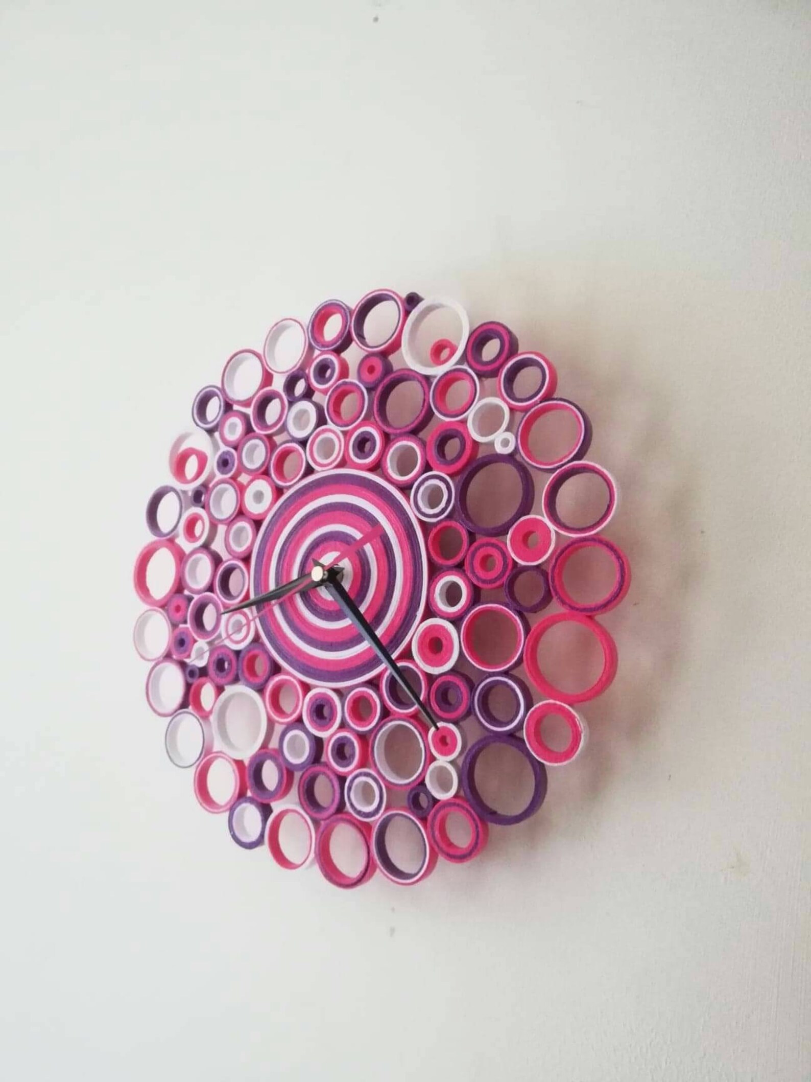 Unique Wall Clock Paper Clock First Anniversary Gift No | Etsy