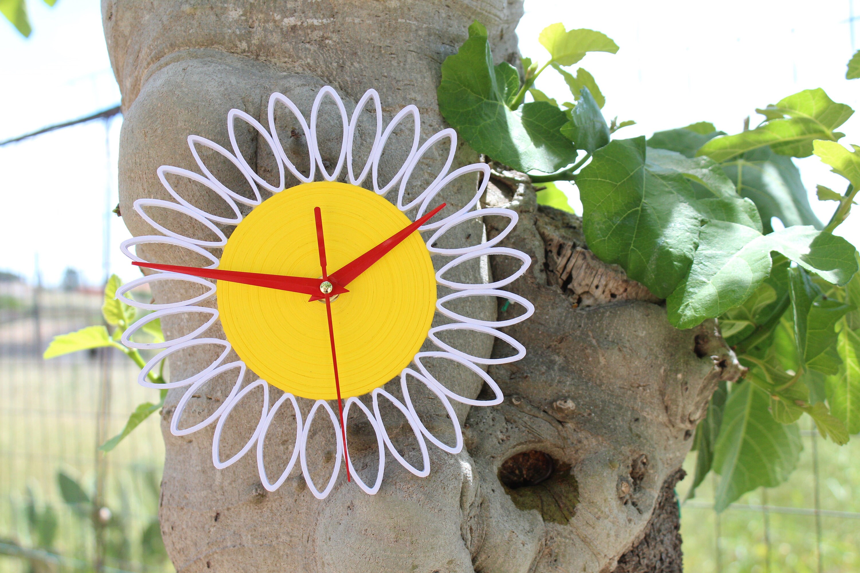 Wall Clock, Daisy Clock, Paper Clock, Daisy Design, First Anniversary ...