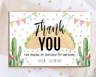 Taco Thank You Card - Etsy