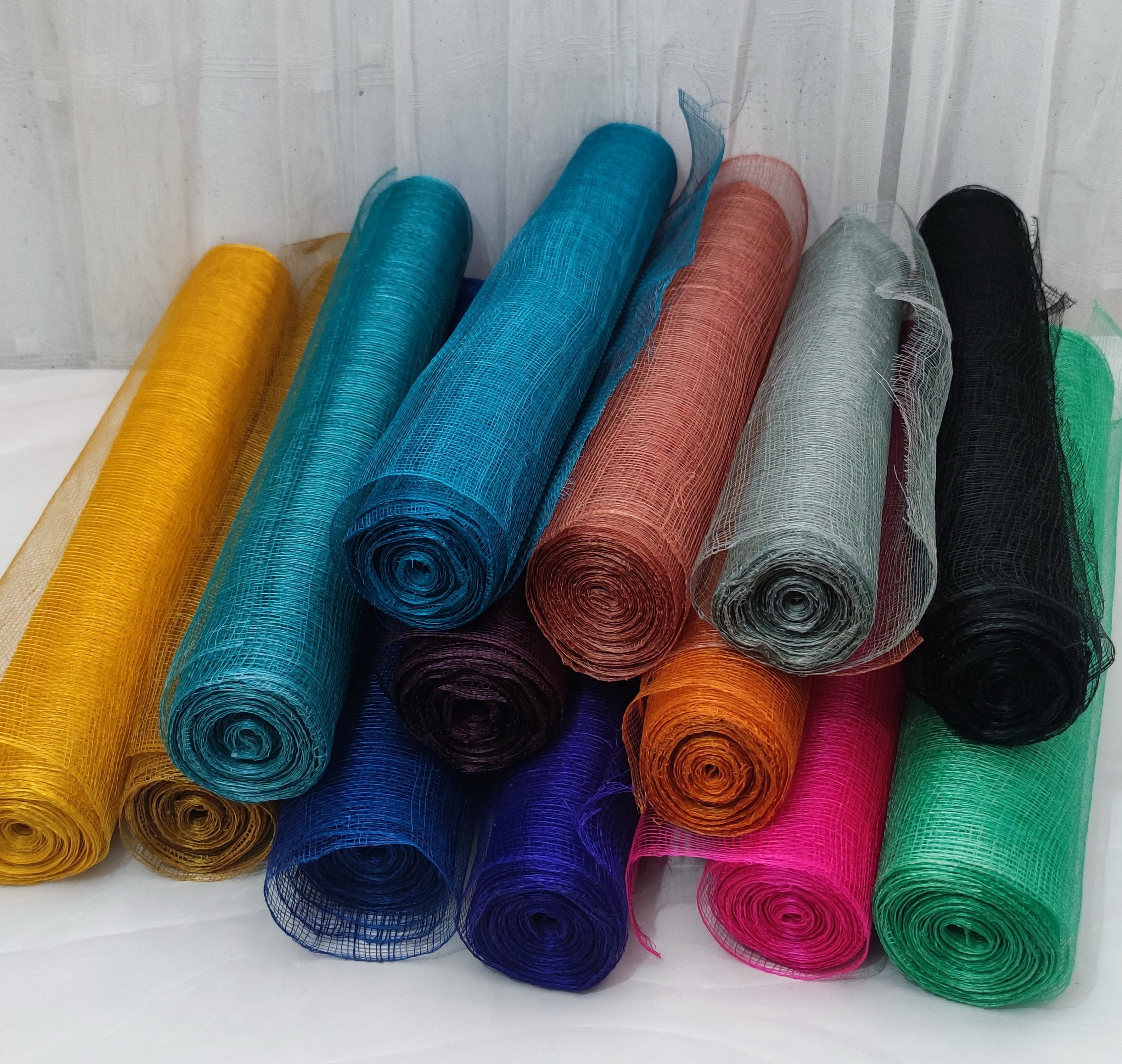 Sinamay Fabric Coarse Woven for DIY Millinery Fascinator Hat Making ...