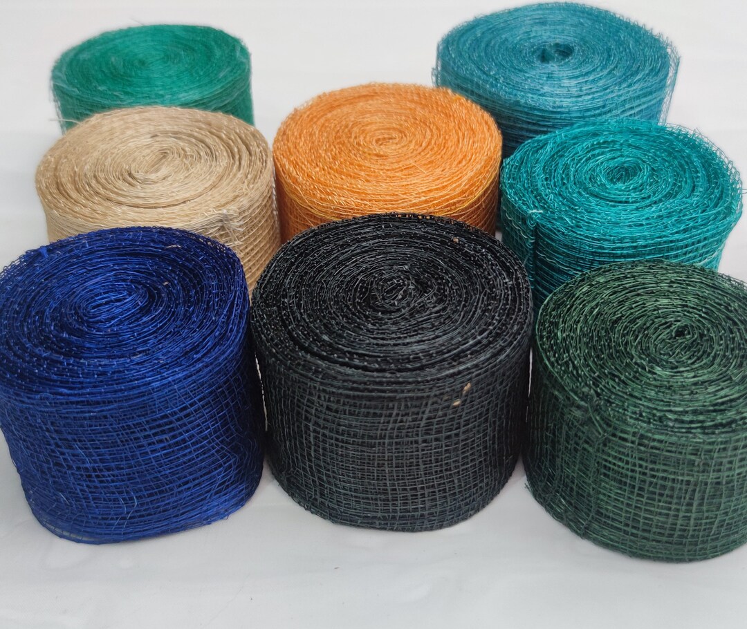 Sinamay Ribbon Coarse Woven for DIY Millinery Fascinator Hat Making 5cm ...