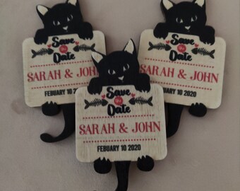 Cat Save the Date - Etsy