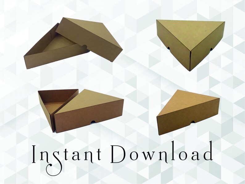 8 Triangle Paper Box Template. Ready to Cut. Gift Ideas. Diy - Etsy