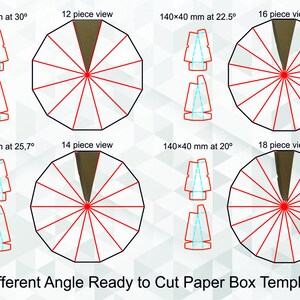 8 Triangle Paper Box Template. Ready to Cut. Gift Ideas. Diy Gift Box ...