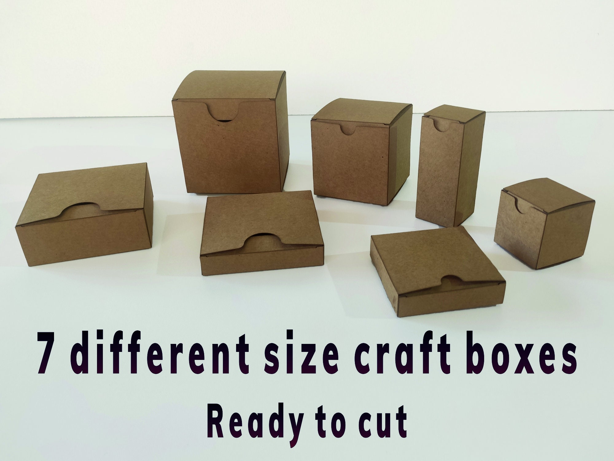 7 Different Paper Box Template. Ready to Cut. Gift Ideas. Diy - Etsy ...