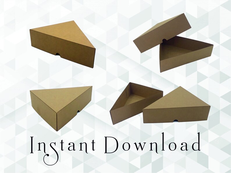 8 Triangle Paper Box Template. Ready to Cut. Gift Ideas. Diy - Etsy