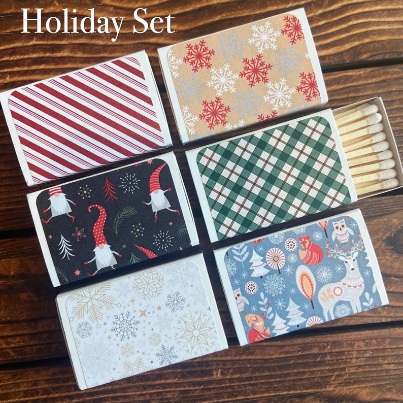 Decorative Matchboxes Gift Set Cute Matches Party Favors | Etsy