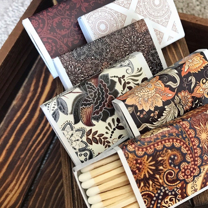 Decorative Matchboxes Gift Set Cute Matches Party Favors | Etsy
