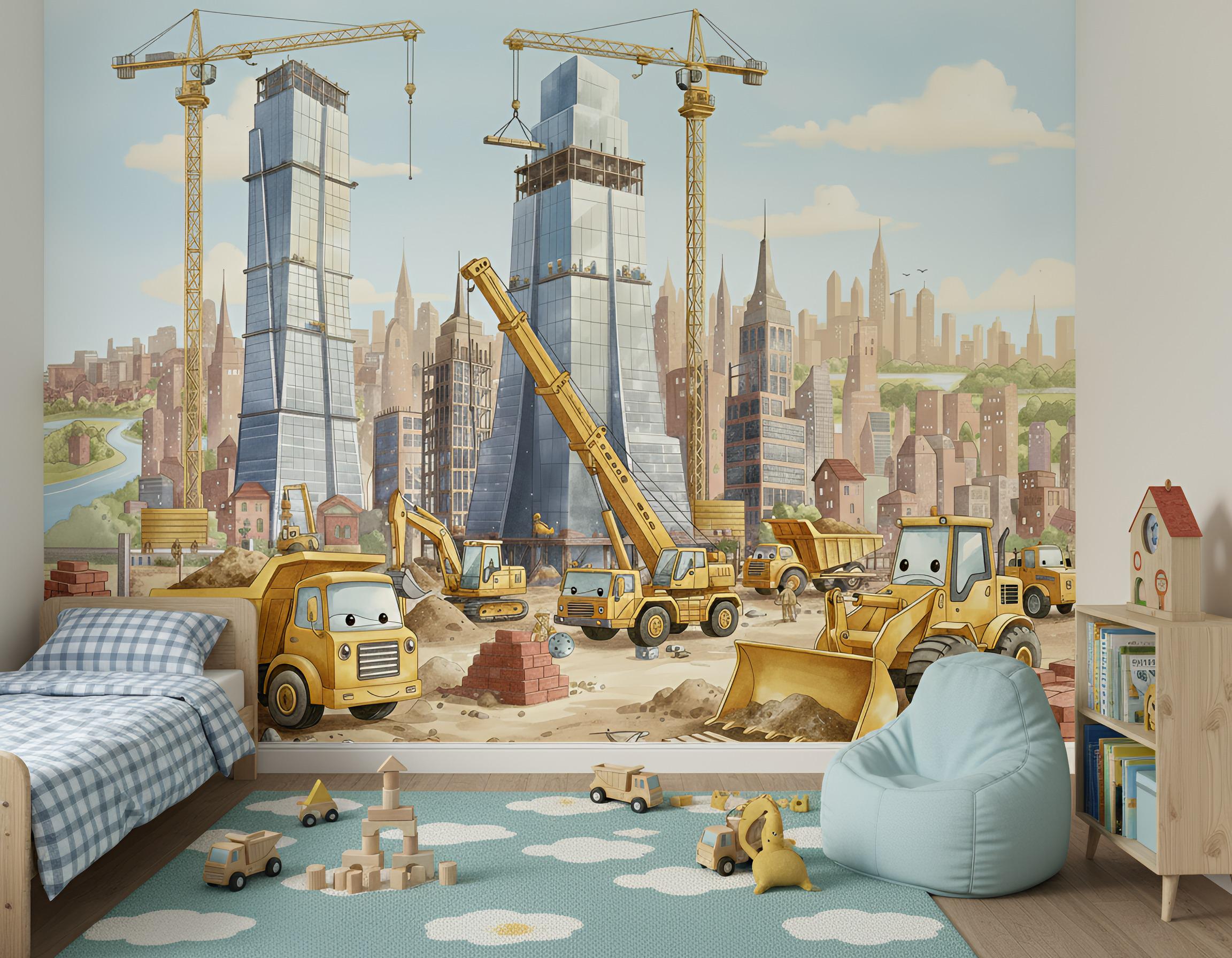Wallpaper Construction Excavator Construction Machinery Construction ...